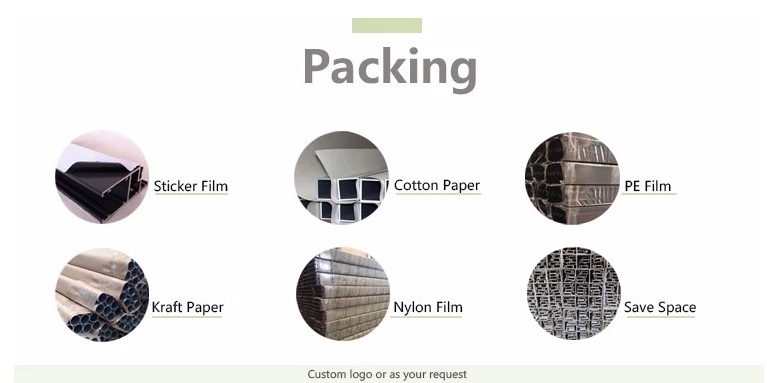 Aluminum extrusion packing